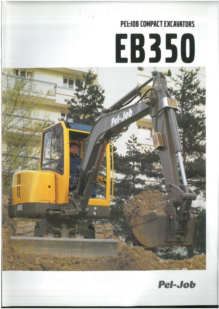 Pel-Job Compact Excavator Digger EB350 Brochure