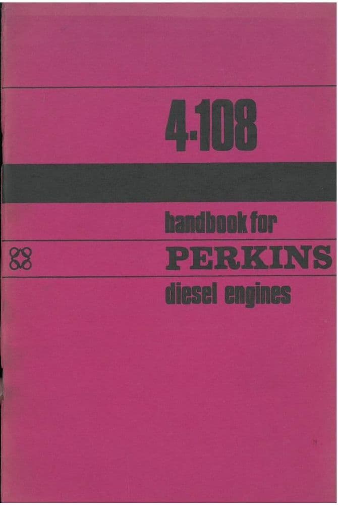 Perkins Diesel Engine 4 108 Operators Manual