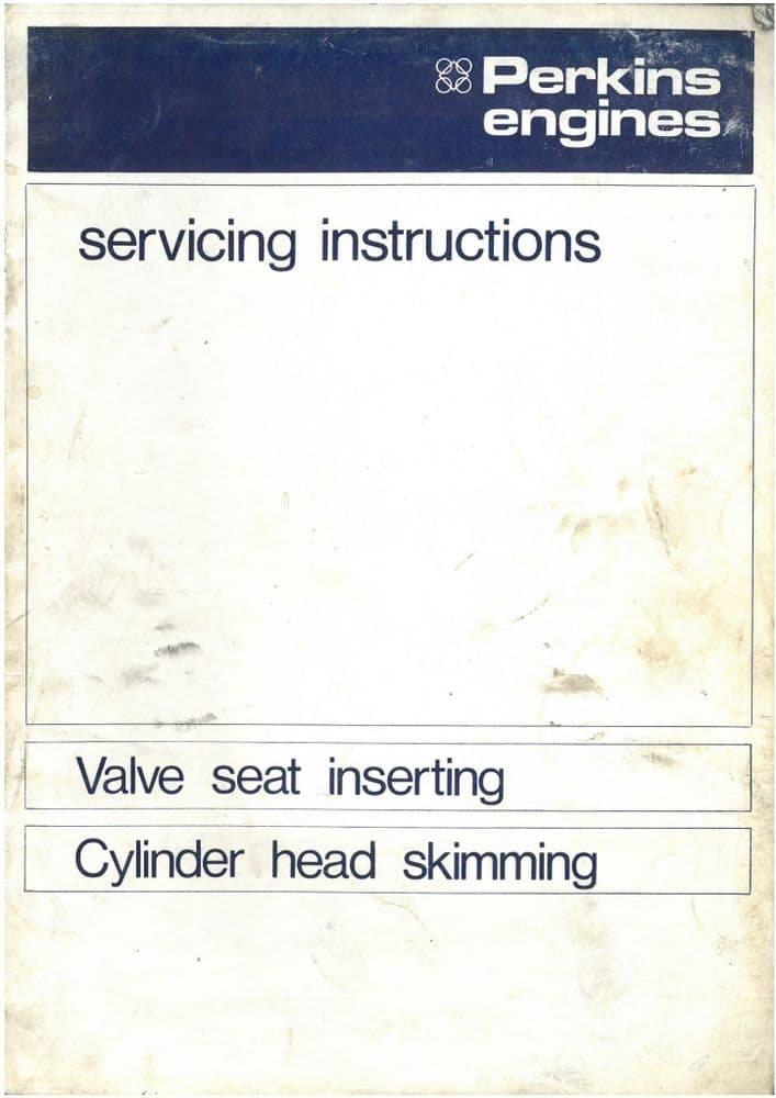 Perkins Engine Valve Seat Inserting and Cylinder Head Skimming Workshop ...