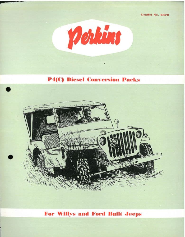 Perkins P4 C Diesel Engine for Willys and Ford Buil Jeeps Conversion ...