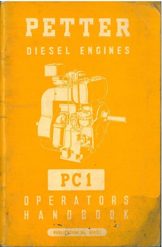 Petter Diesel Engine PC1 Operators Manual