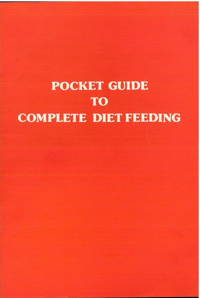 Pocket Guide To Complete Diet Feeding Brochure - Produced by Farmhand