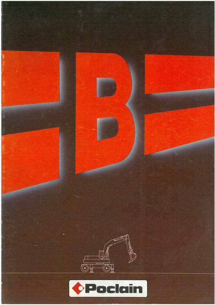 Poclain Hydraulic Excavators 60P 60PL 75P 90P 125P Brochure
