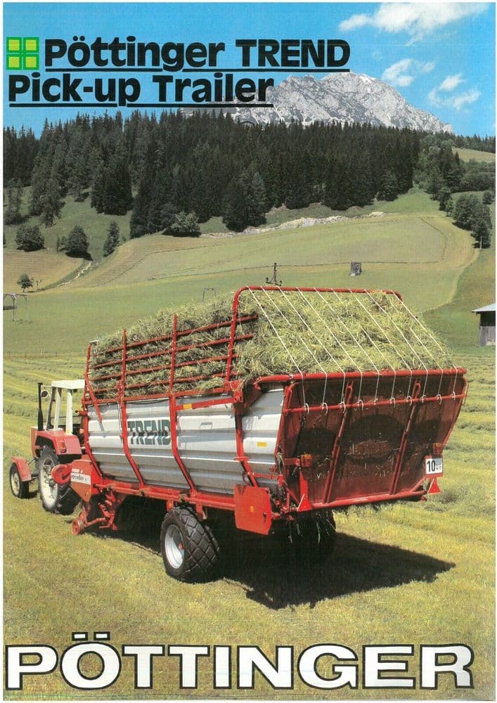 Pottinger Forager - Model Trend Pick Up Trailer Wagon Brochure -Forage ...