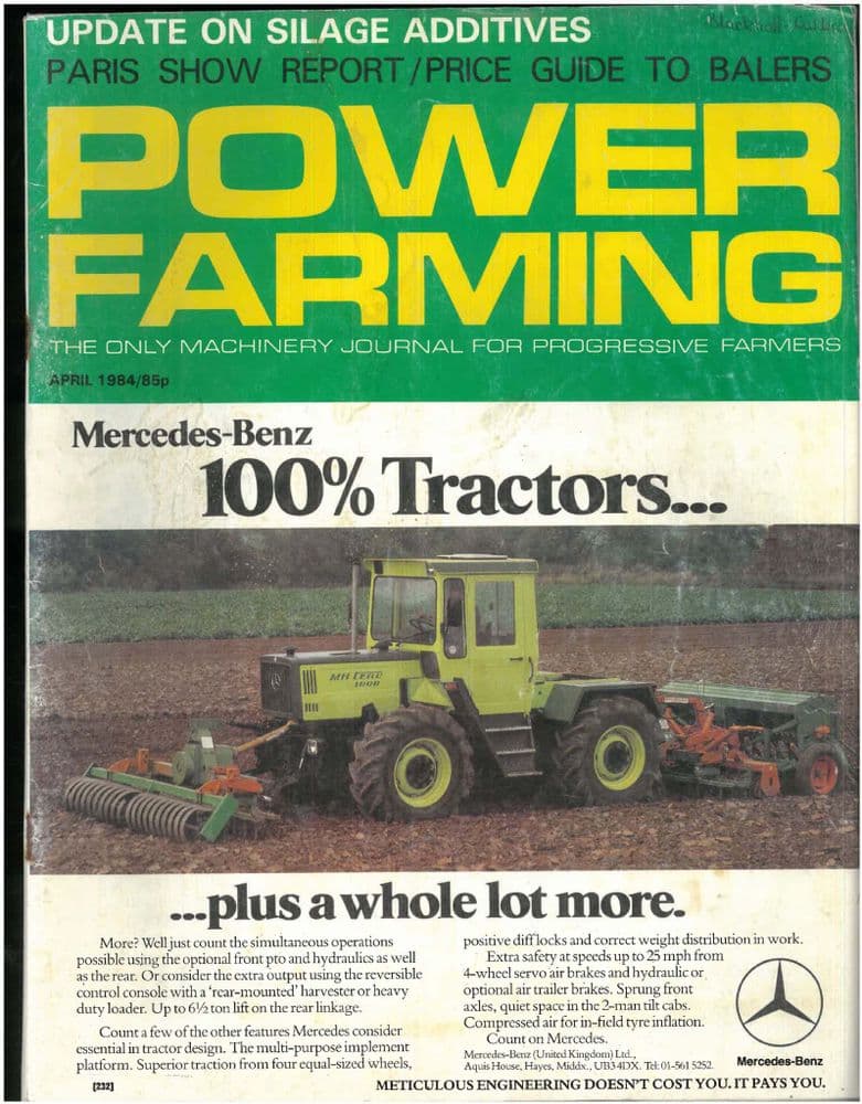 Power Farming Magazine - 1984 April