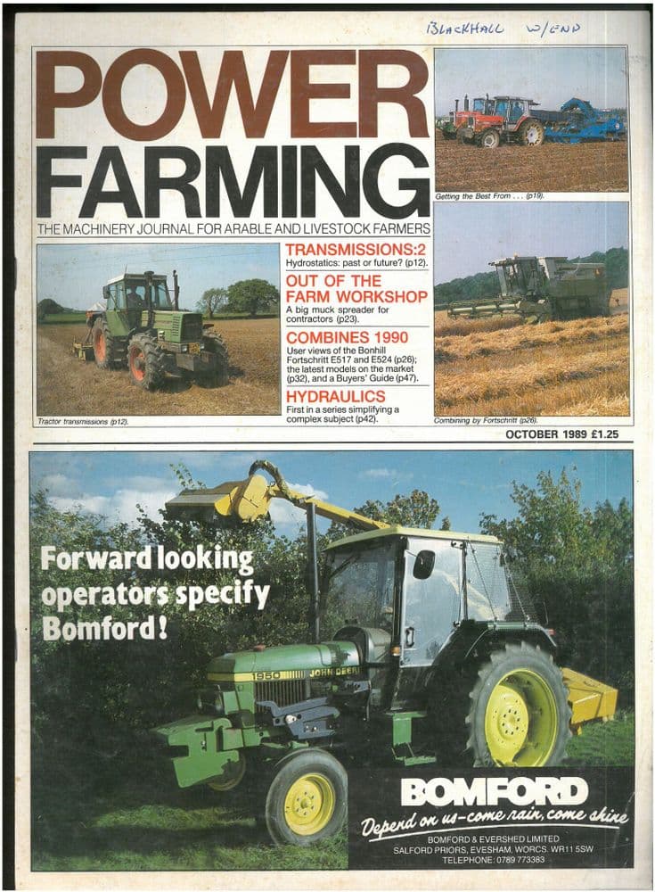 Power Farming Magazine - 1989 October