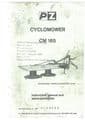 PZ Cyclomower CM165 CM 165 Mower Operators Manual with Parts List