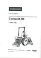 Ransomes Compact Tractor 215 Parts Manual