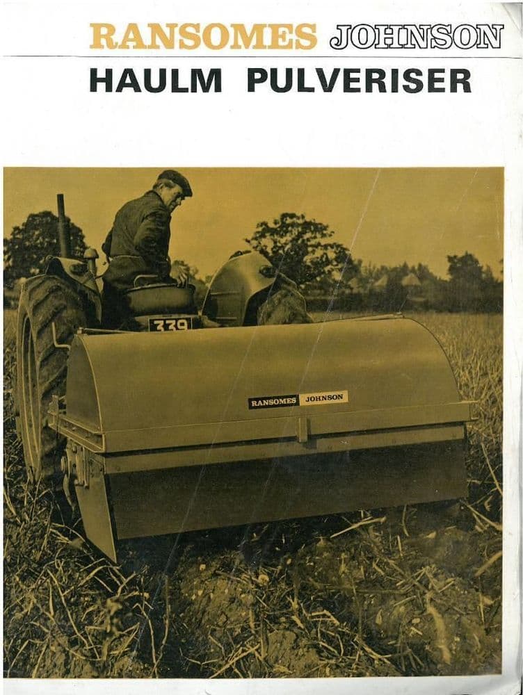 Ransomes Johnson Haulm Pulveriser Brochure