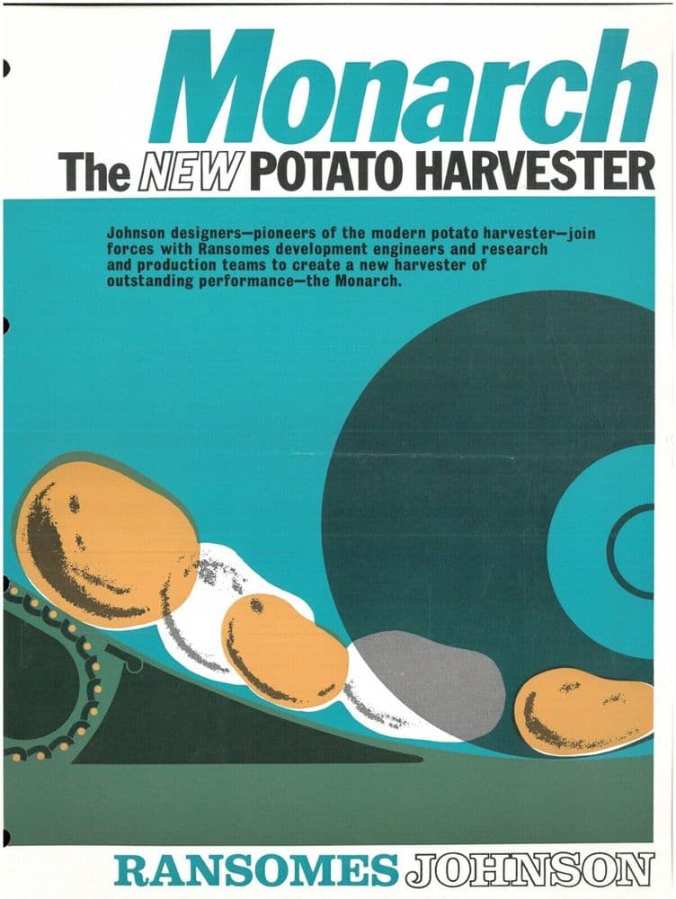 Ransomes Johnson Monarch Potato Harvester Brochure