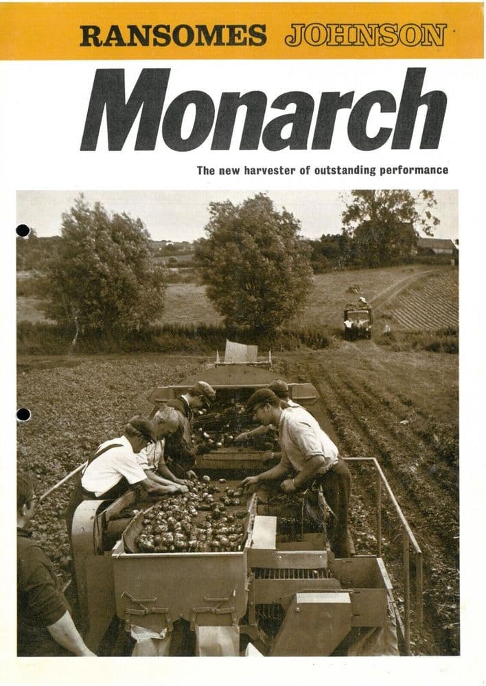 Ransomes Johnson Monarch Potato Harvester Brochure