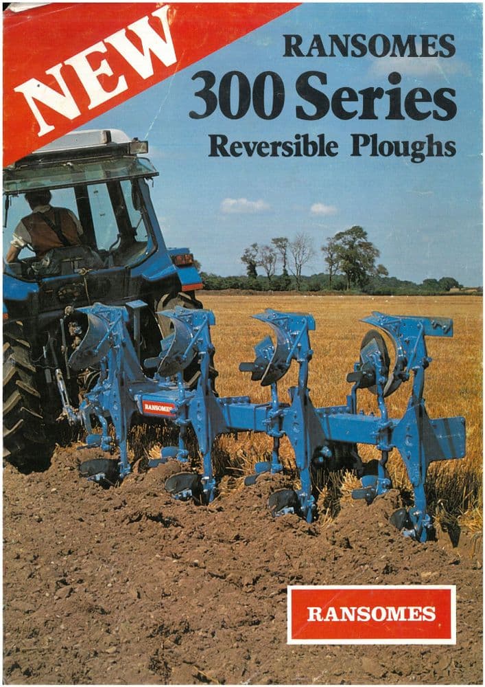 Ransomes Reversible Plough TSR300S TSR300HS TSR300D Brochure