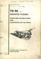 Ransomes TS90 Mounted Plough Operators Manual with Parts List