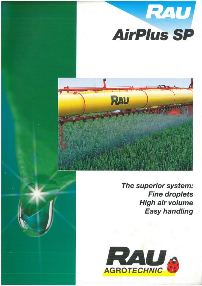 Rau Agrotechnic AirPlus SP Mounted Sprayers Brochure