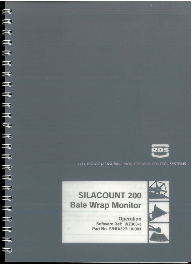 RDS Silacount 200 Bale Wrap Monitor Operators Manual