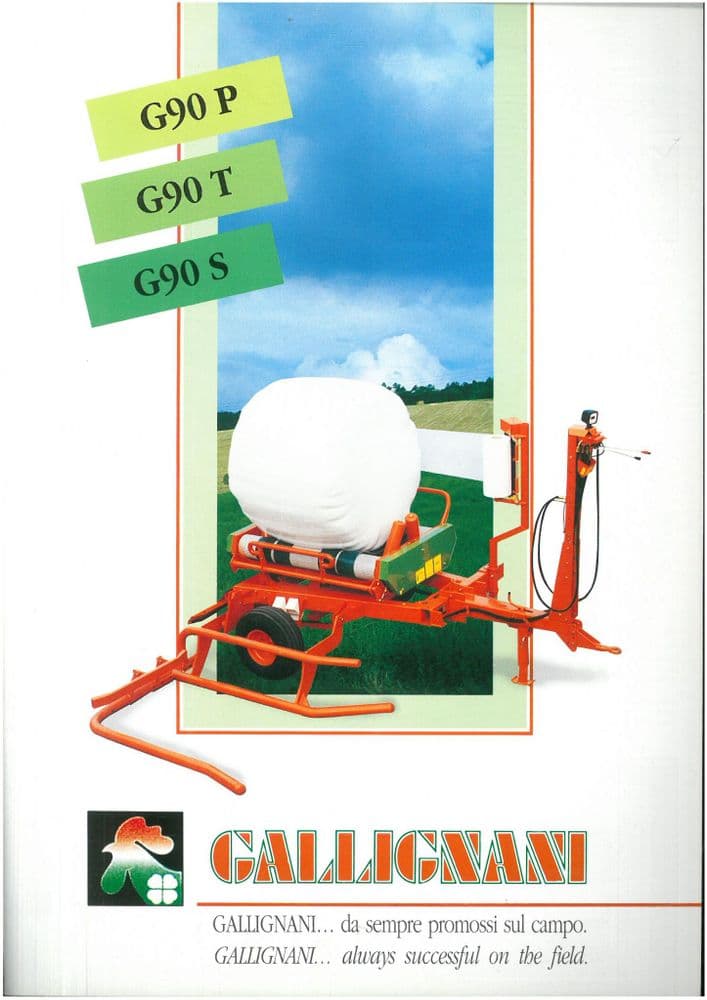 Reco Gallignani G90P G90T G90S Bale Wrapper Brochure