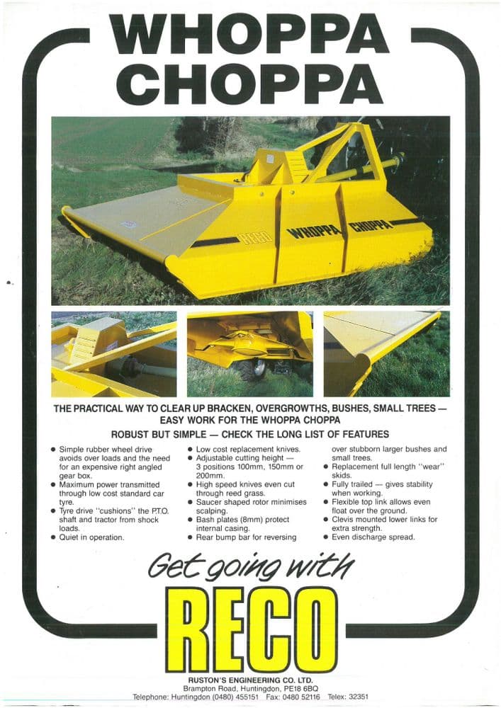 Reco Whoppa Choppa Brochure