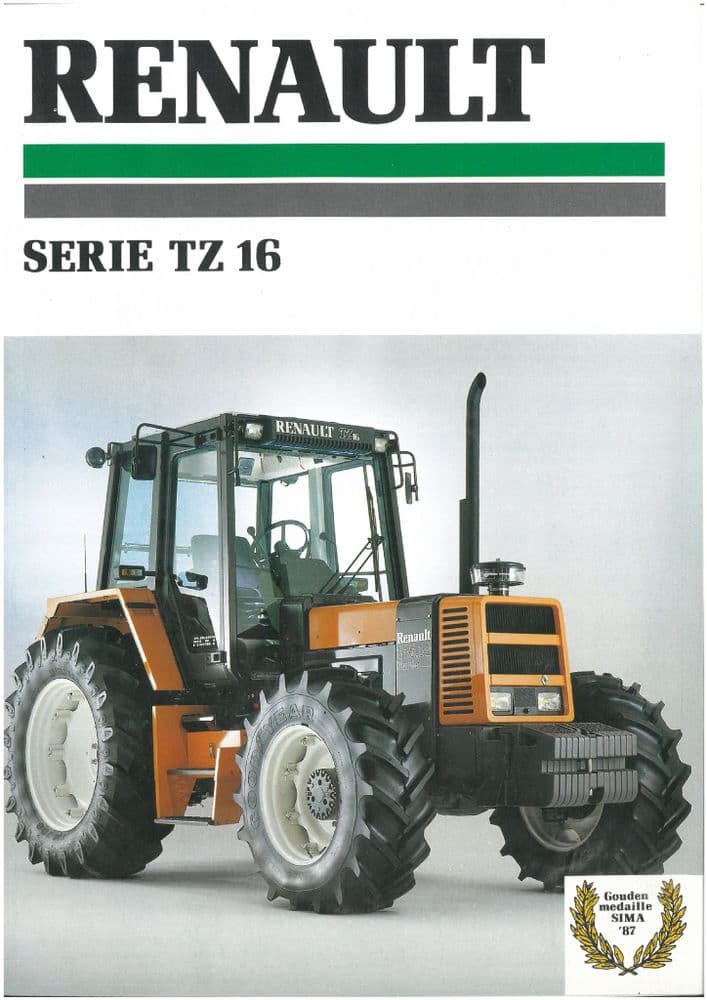 Renault Tractor Series TZ16 - 120 14 133 14 145 14 Brochure - IN DUTCH