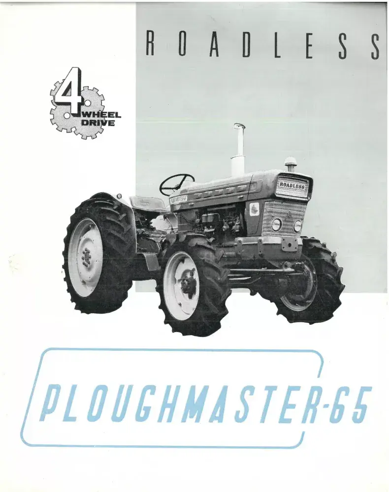 Roadless Tractor Ploughmaster 65 Brochure