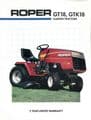Roper Garden Tractor GT18 & GTK18 Brochure