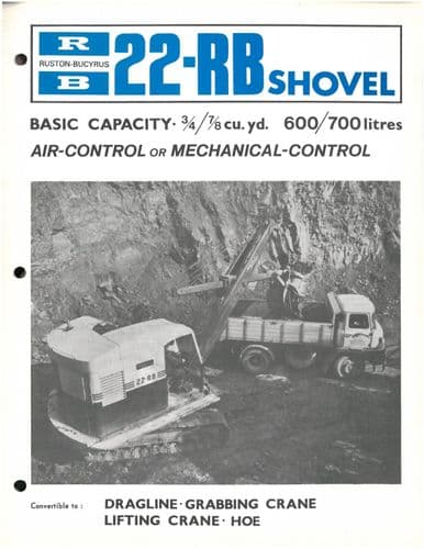 Ruston Bucyrus Brochures