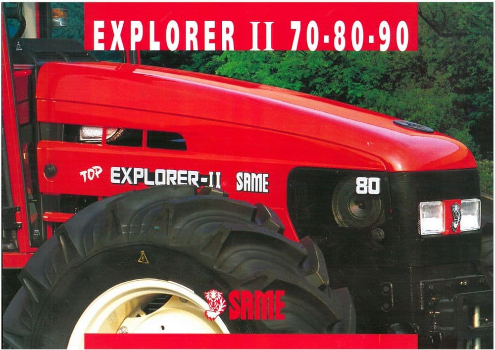 Same Explorer II Tractor - 70 80 90 Brochure