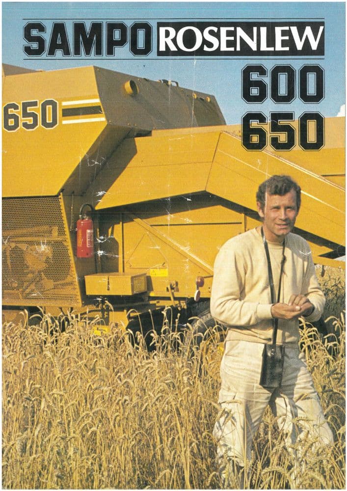 Sampo Rosenlew Combine Harvester 600 & 650 Brochure