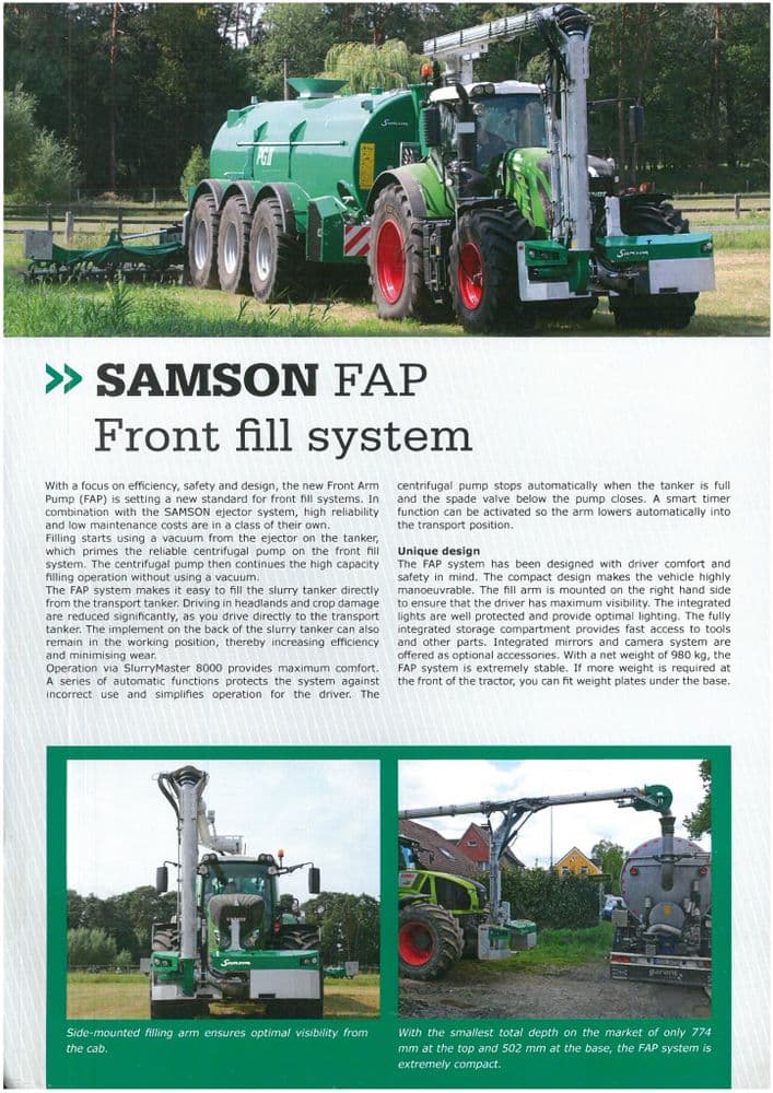 Samson FAP - Front Fill System - Brochure
