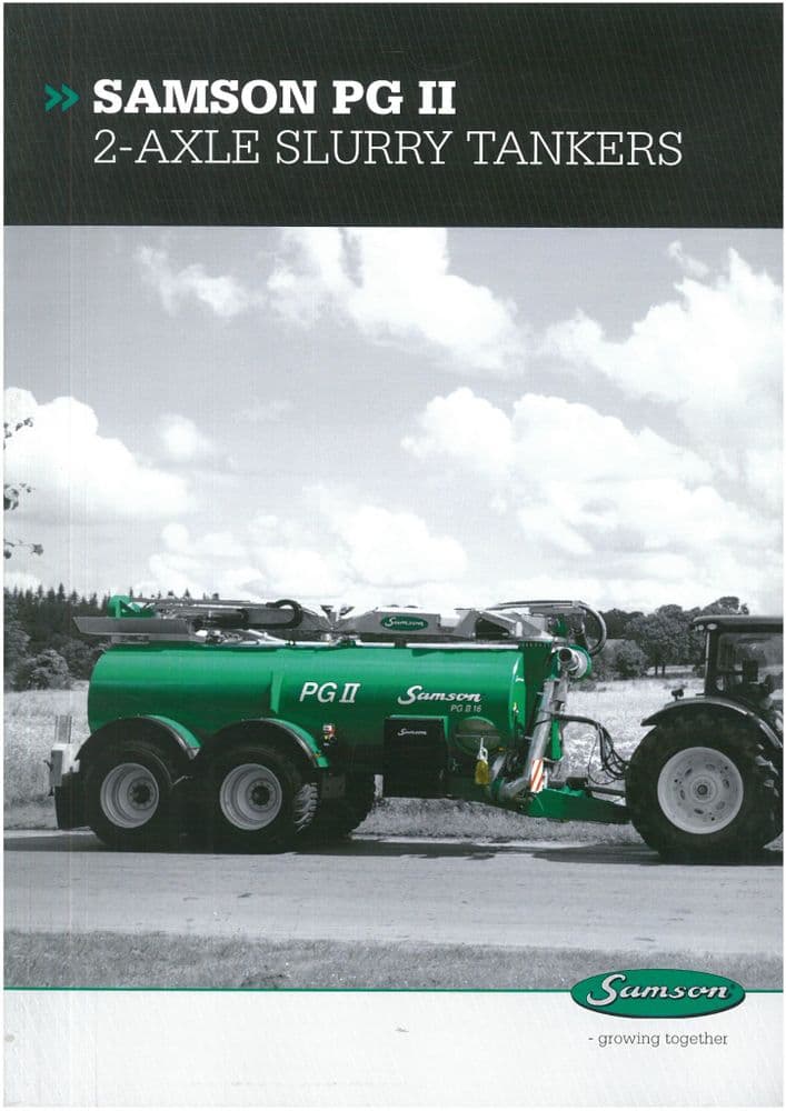 Samson PG II 2- Axle Slurry Tankers Brochure