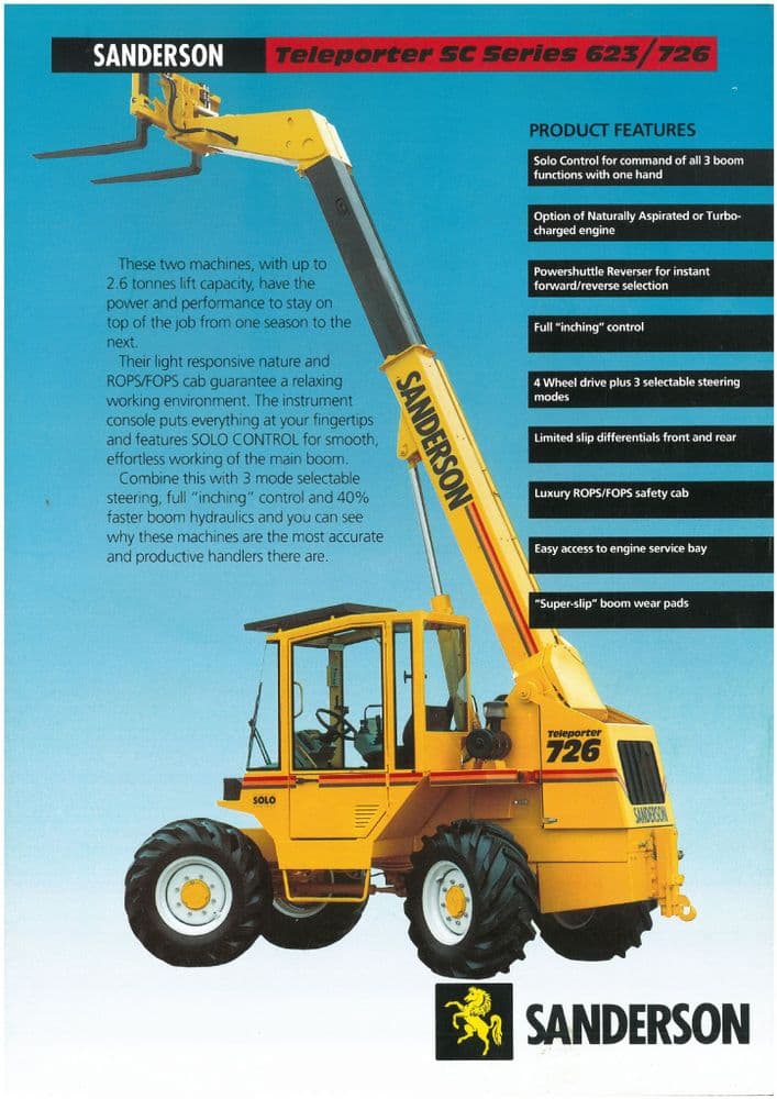 Sanderson Teleporter SC Series 623 & 726 Brochure