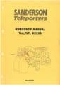 Sanderson Teleporter Telehandler TL6 TL7 GX525 Workshop Service Manual