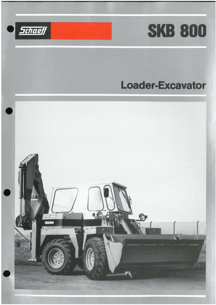 Schaeff Loader-Excavator SKB 800 Brochure