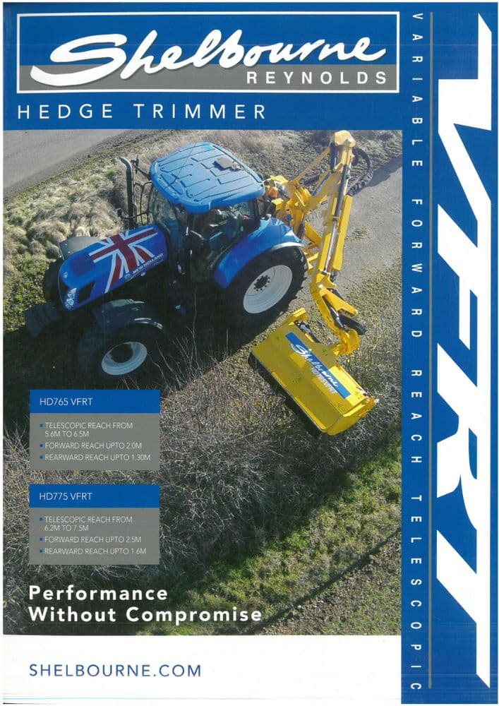 Shelbourne Hedge Trimmer HD765VFRT & HD775VFRT Series Brochure