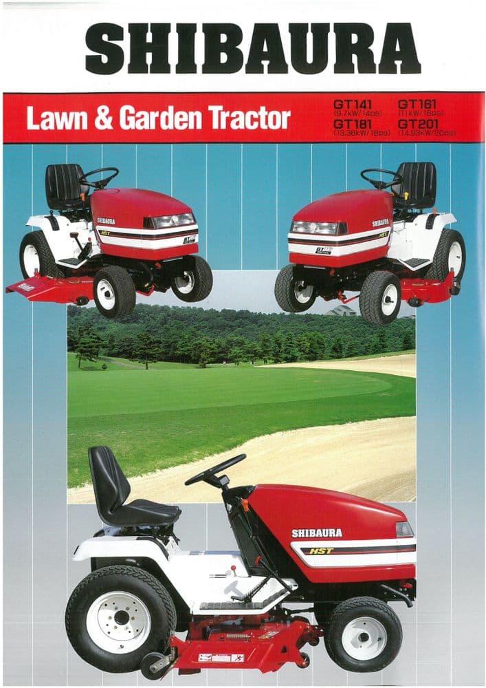 Shibaura Compact Tractor GT141 GT161 GT181 GT201 Brochure