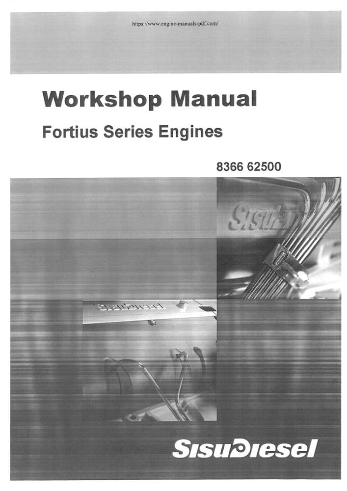 Sisu Diesel Engine Fortius 8366-62500 Workshop Repair Manual