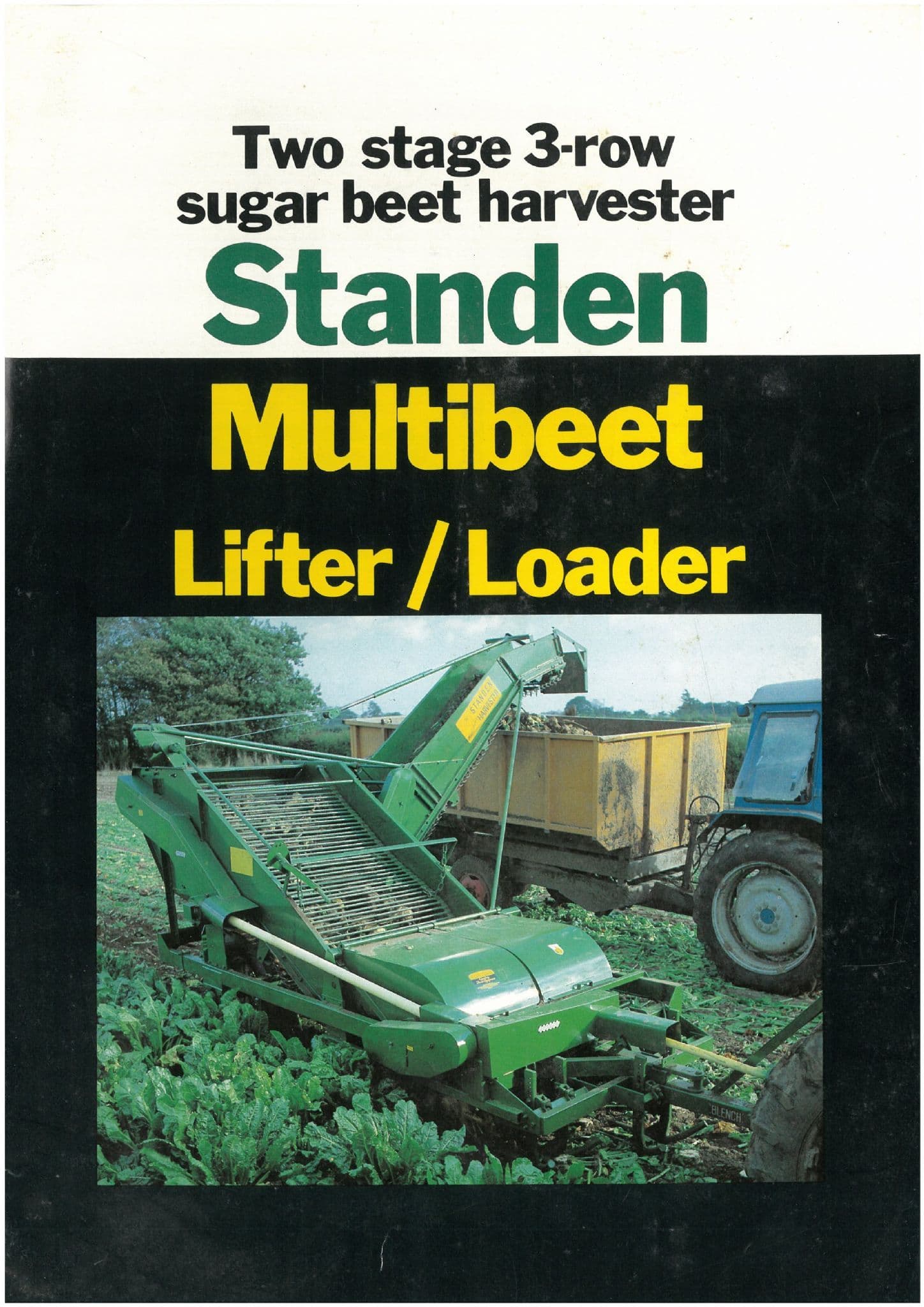 Standen Two Stage 3-Row Sugar Beet Harvester Multibeet Liter Loader ...