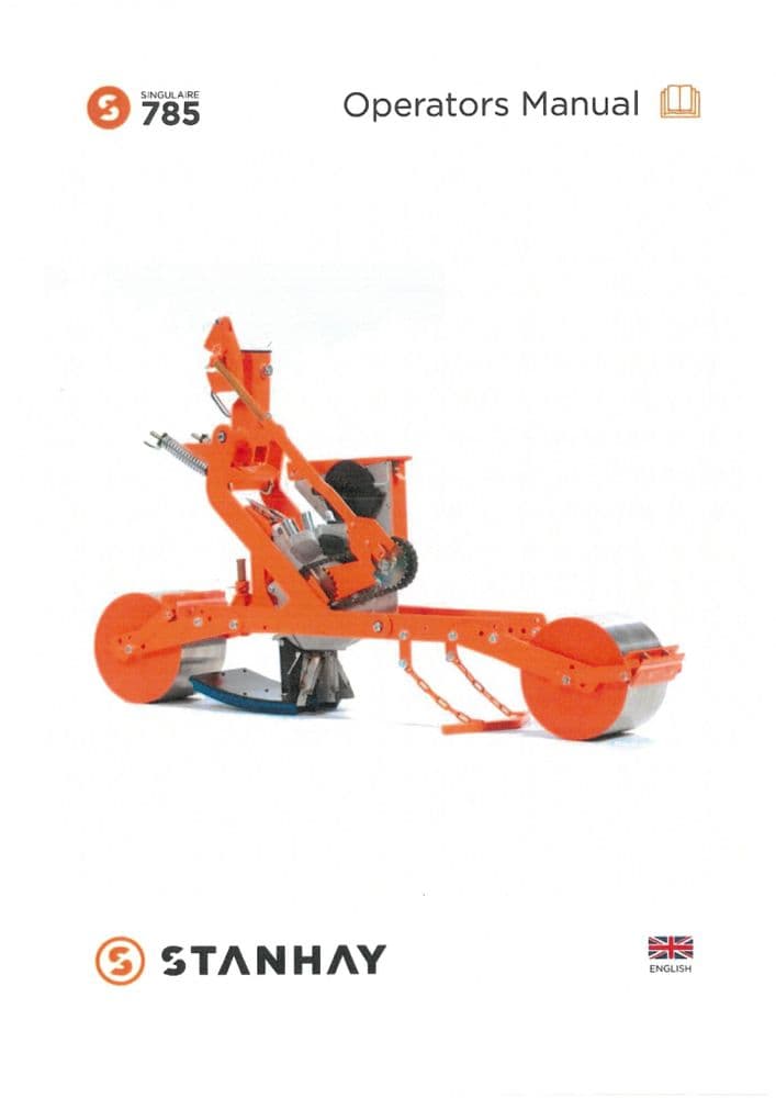Stanhay Precision Seed Drill Singulaire 785 Operators Manual