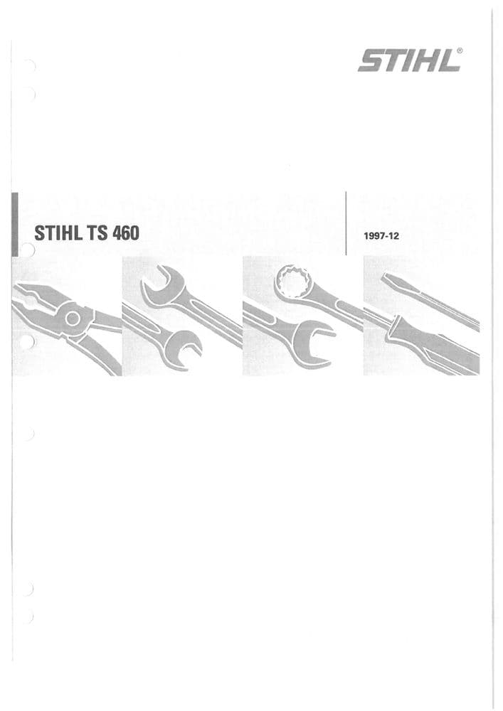 Stihl Concrete Saw TS460 Workshop Service Manual