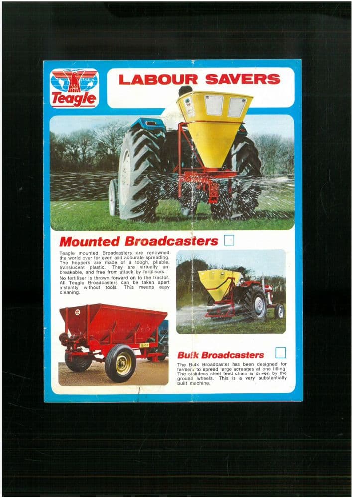 Teagle Labour Savers Brochure - Broadcasters Dynacut Tracut Lightning ...