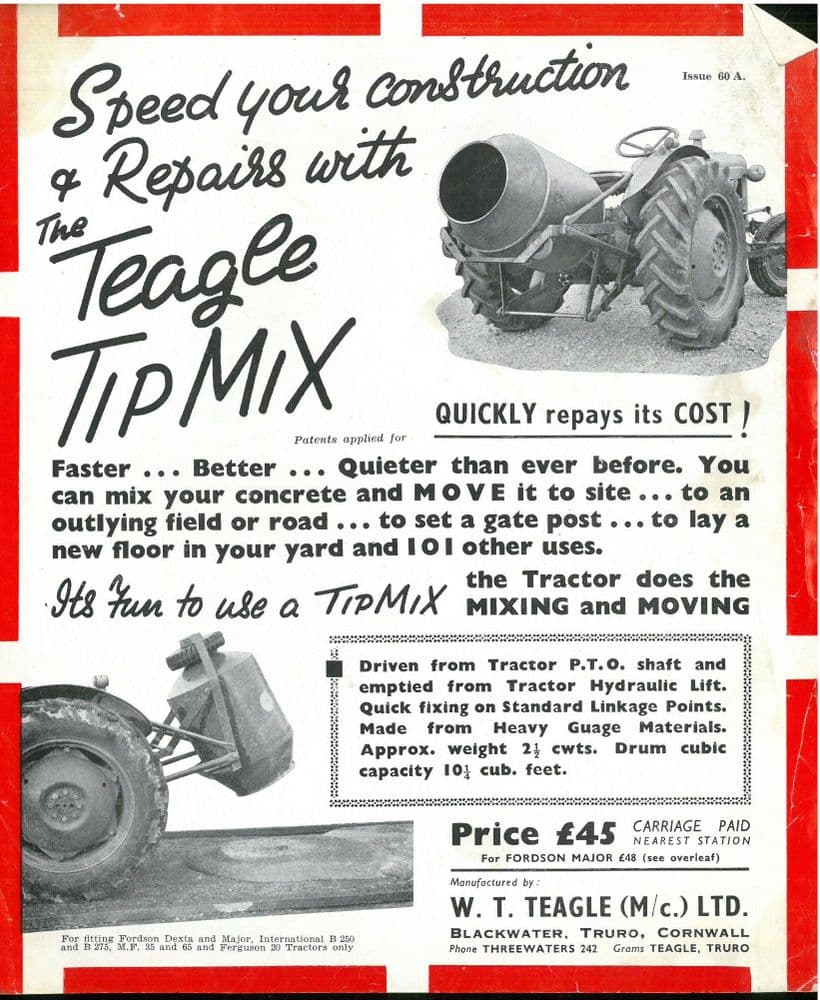 Teagle Tipmix Cement Mixer Brochure