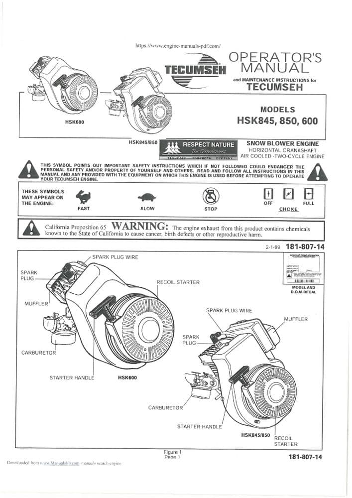 tecumseh engine manual