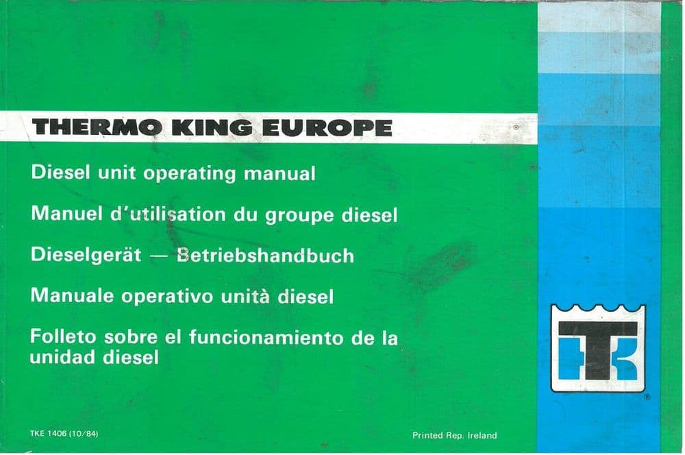 Thermo King Units LR RD KD MD Sentry 1000 & Engines C201 OM636 TK353 ...