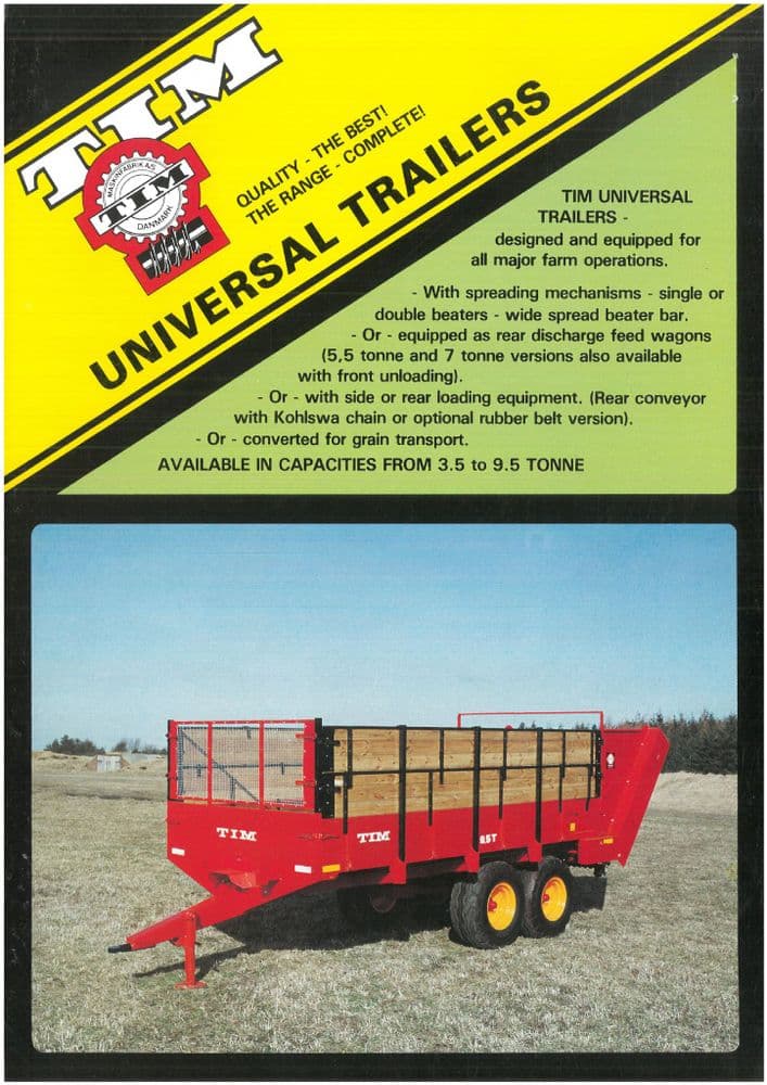 TIM Universal Trailer Brochure