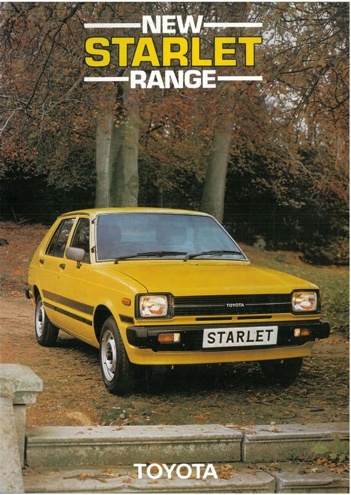 Toyota Starlet Car "New Range" Brochure