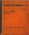 Track Marshall Diesel Crawler Tractor 55 - TM55 Parts Manual