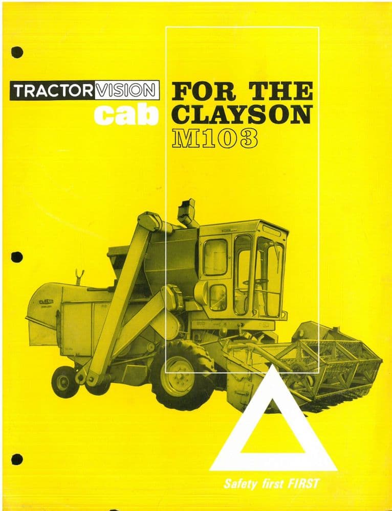 Tractorvision Cab For The Clayson M103 Brochure