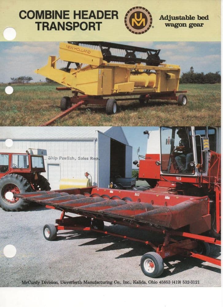 UM - Unverferth Manufacturing - Combine Header Transport Brochure