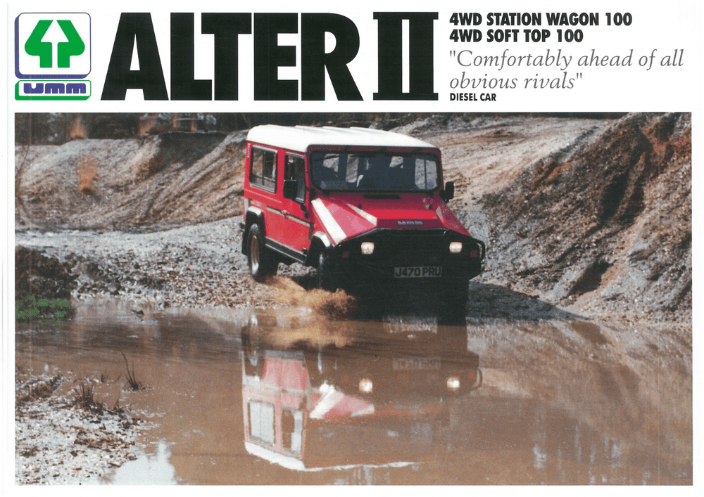 UMM Alter II 4x4 100 Station Wagon Soft Top Brochure