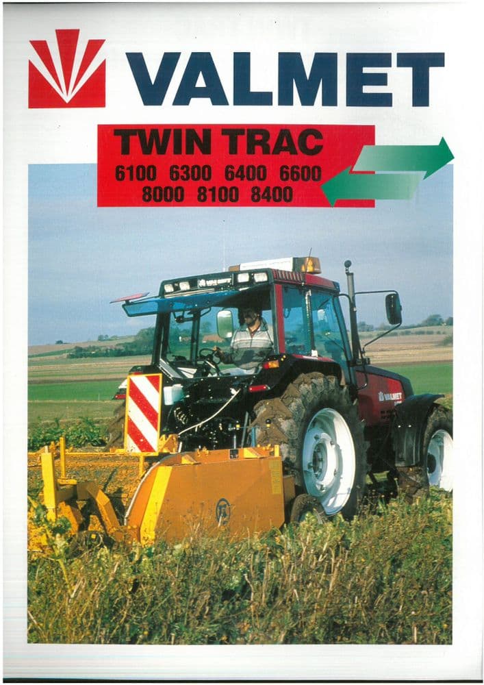 Valmet Tractor Twin Trac 6100 6300 6400 6600 8000 8100 8400 Brochure