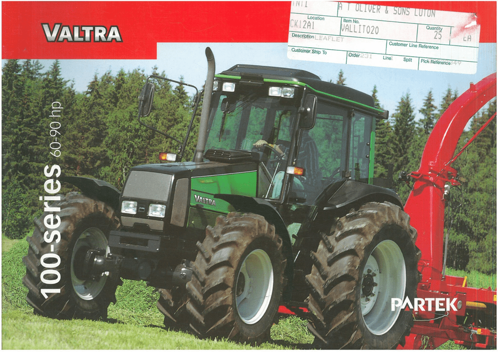 Valtra Tractor 100 Series - 600 700 800 900 Brochure